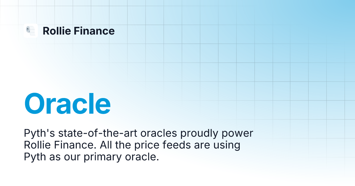 Oracle | Rollie Finance Oracle | Rollie Finance
